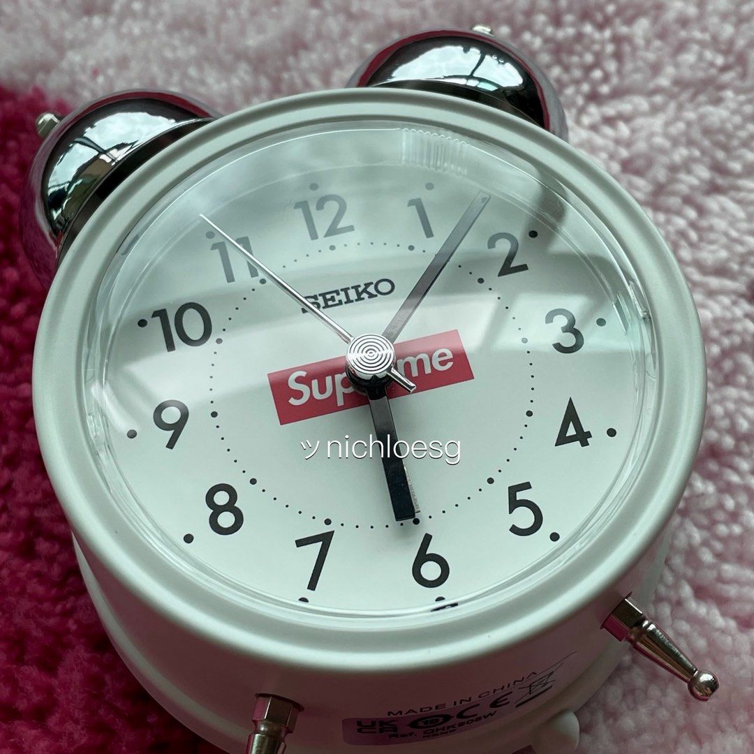 INSTOCK SUPREME X SEIKO ALARM CLOCK, Furniture & Home Living, Home ...