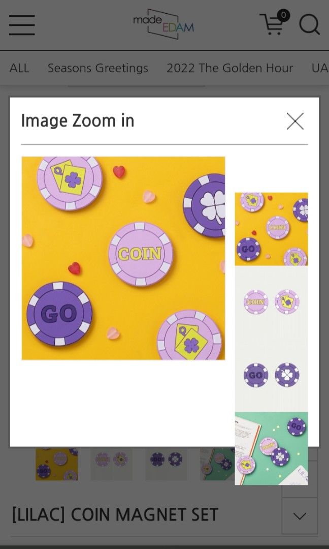 IU Lilac Coin Magnet Type A Official, Hobbies & Toys, Memorabilia ...