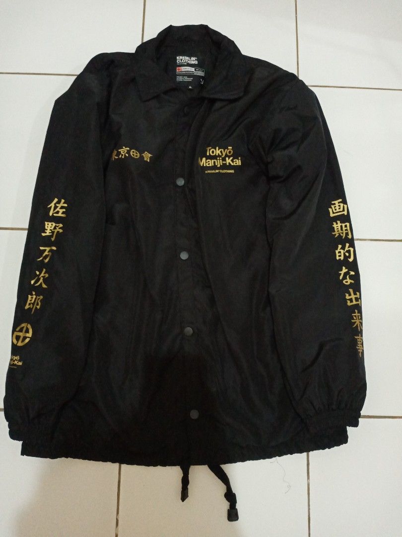 Jaket Tokyo Revengers Anime Baji Kremlin, Fesyen Pria, Pakaian , Atasan ...