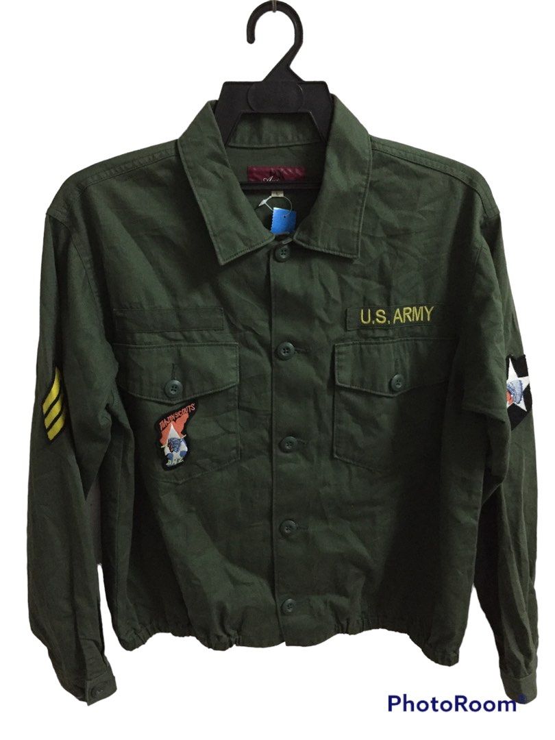 Kemeja Us Army Avirex, Men's Fashion, Tops & Sets, Formal Shirts on ...