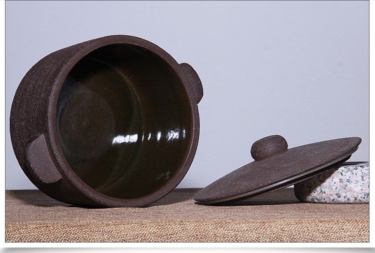 Korean , japanese kim chi stoneware and kimchi pot . Come with st ...