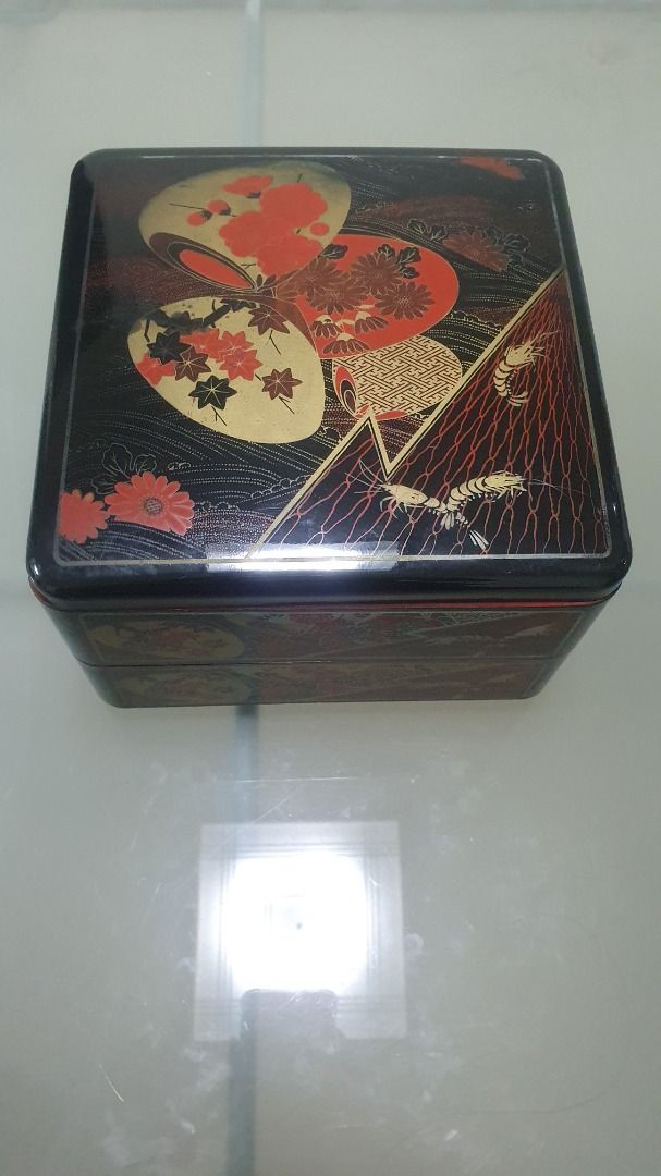 Lacquerware Japanese Box 2 Layer Container Yamanaka Made In Japan ...