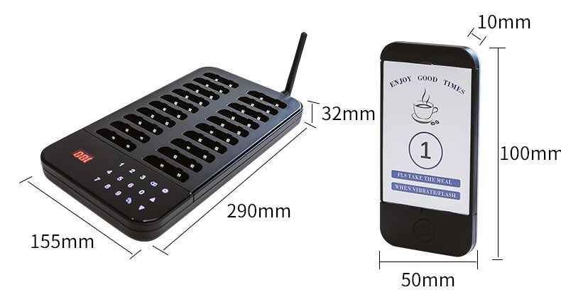 [Latest Model] Wireless Paging System Touchscreen 20 Buzzers Pager , TV ...