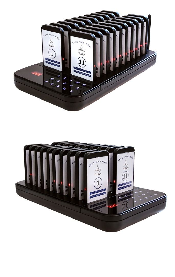 [Latest Model] Wireless Paging System Touchscreen 20 Buzzers Pager , TV ...