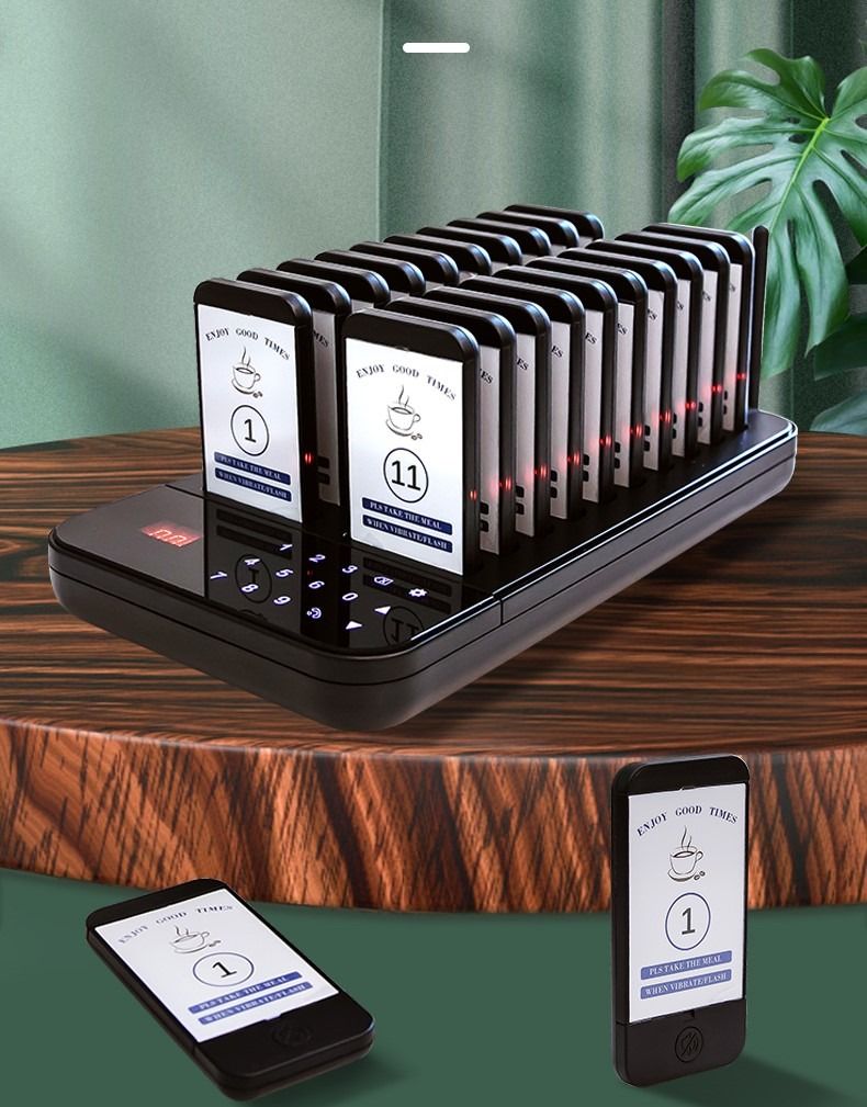 [Latest Model] Wireless Paging System Touchscreen 20 Buzzers Pager , TV ...