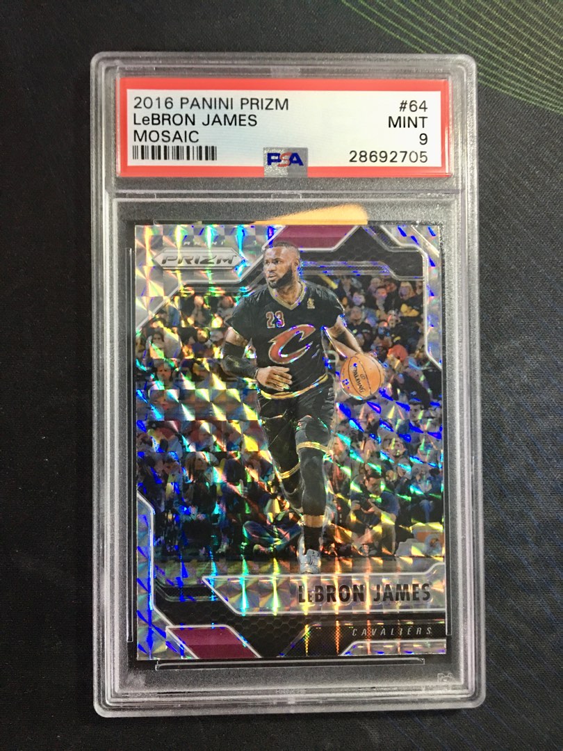 Lebron James Prizm Mosaic graded PSA 9 Nba card, Hobbies & Toys, Toys ...