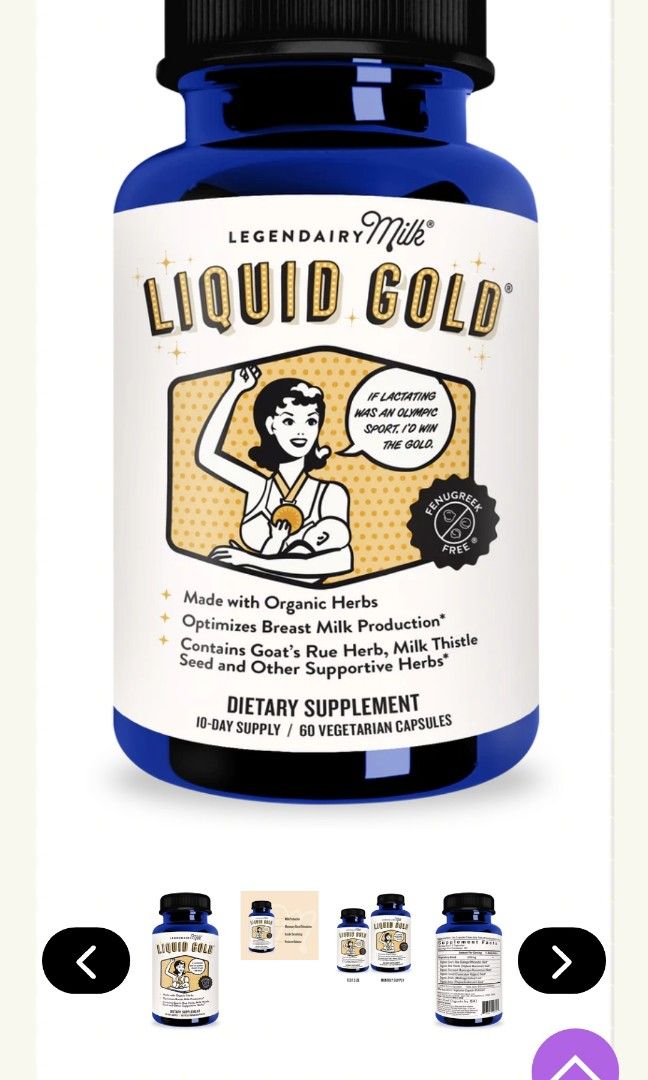 Legendairy Milk Liquid Gold (180 Capsule FULL SIZE version), Babies ...