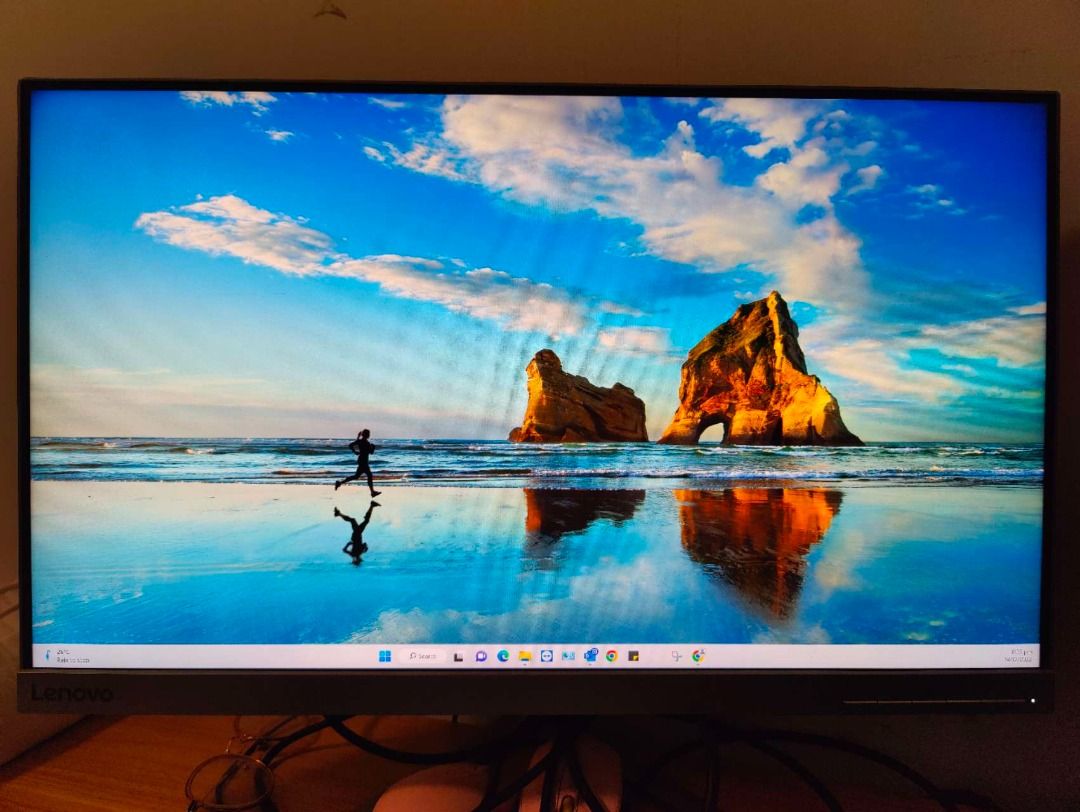 Lenovo Inch QHD IPS Panel Computer Near Edgeless Monitor With HDMI Audio Port SRGB