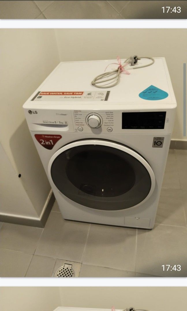 Lg 8/5kg washing mc/dryer, TV & Home Appliances, Washing Machines and ...