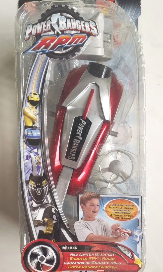 LIMITED EDITION Power Rangers Red Ignitor Gauntlet Shooter RPM - Rouge ...