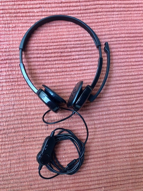 LOGITECH Headset With Microphone Audio Earphones On Carousell