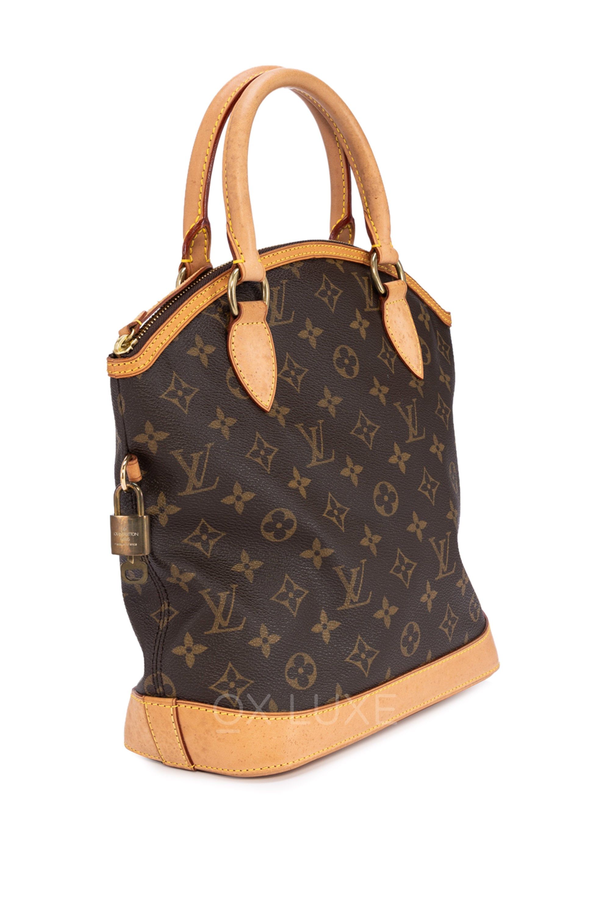 Louis Vuitton LV LockIt PM Top Handle Bag Monogram Coated Canvas M40102 oxluxe, Luxury, Bags ...
