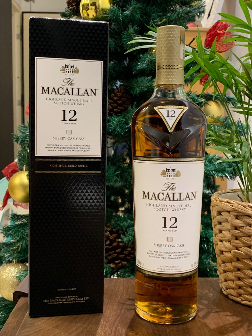 Macallan 12 Sherry oak, Food & Drinks, Alcoholic Beverages on Carousell