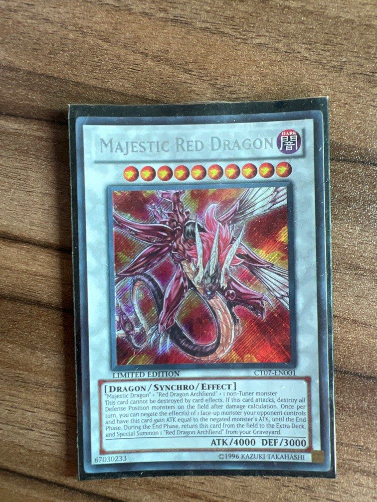 Majestic Red Dragon Yugioh, Hobbies & Toys, Toys & Games on Carousell