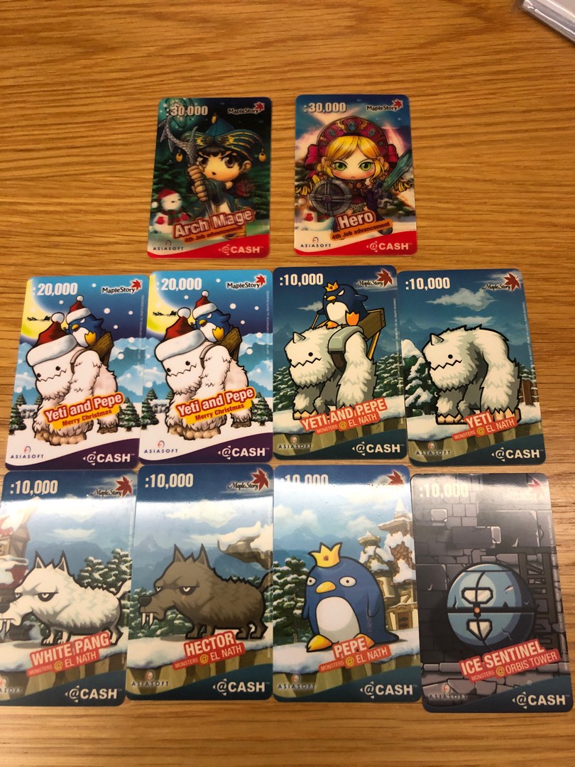 Maplestory Top Up Card a-cash Memorabilia, Hobbies & Toys, Memorabilia ...
