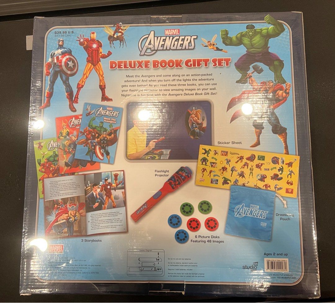 Marvel Avengers Deluxe Book Gift Set, Hobbies & Toys, Toys & Games on ...