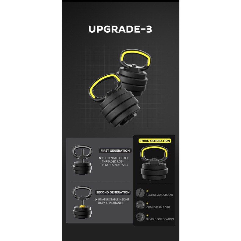 Master V4 Pro 40KG Adjustable Dumbbell Set, Sports Equipment, Exercise ...