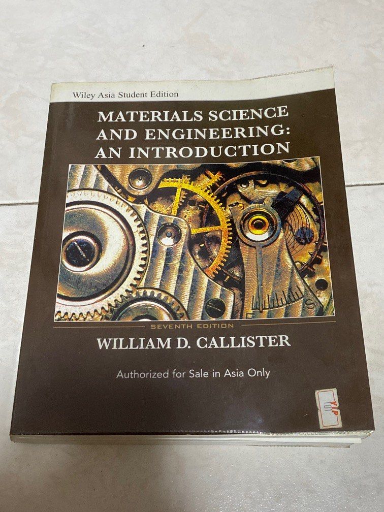 Materials Science and Engineering An Introduction, Hobbies & Toys ...