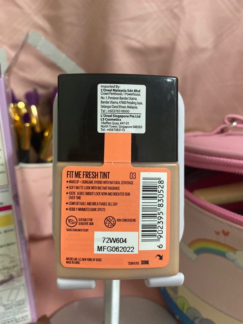 Maybelline Fit Me Fresh Tint SPF50 - CODE 03, Beauty & Personal Care ...