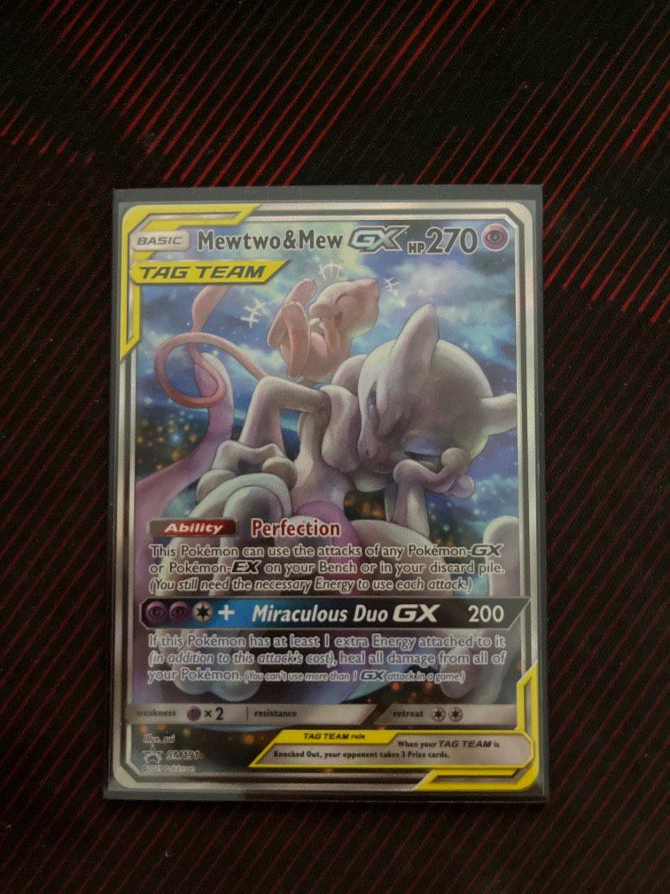 Mewtwo Mew GX - SM191 - Alternate Art Promo, Hobbies & Toys, Toys ...