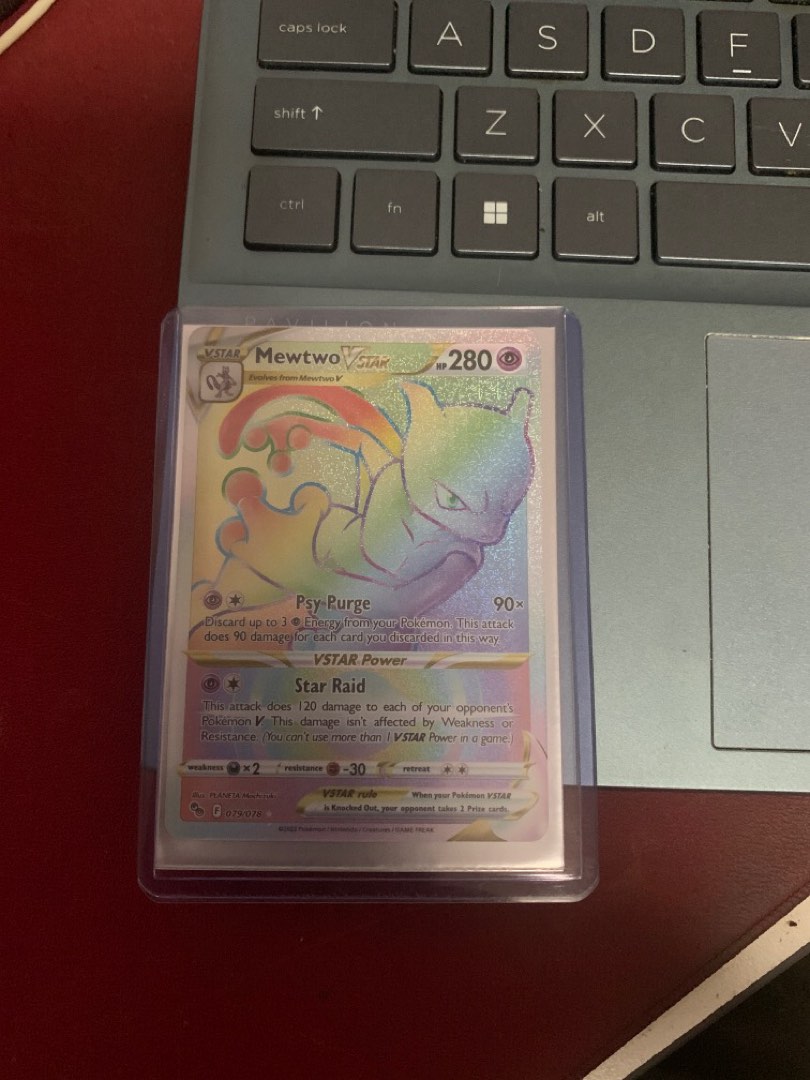 Mewtwo vstar rainbow secret rare 079/078, Hobbies & Toys, Toys & Games ...