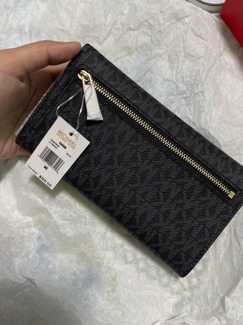 MK TRIFOLD LONG WALLET, Women's Fashion, Bags & Wallets, Wallets & Card ...