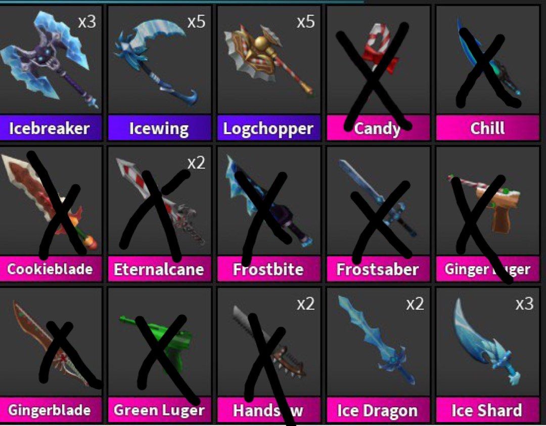 Mm2 godlies, items, Video Gaming, Gaming Accessories, In-Game Products ...