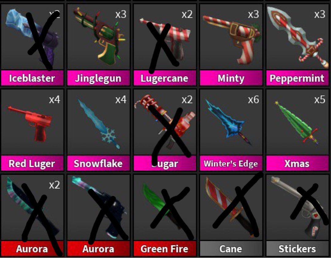 Mm2 godlies, items, Video Gaming, Gaming Accessories, In-Game Products ...