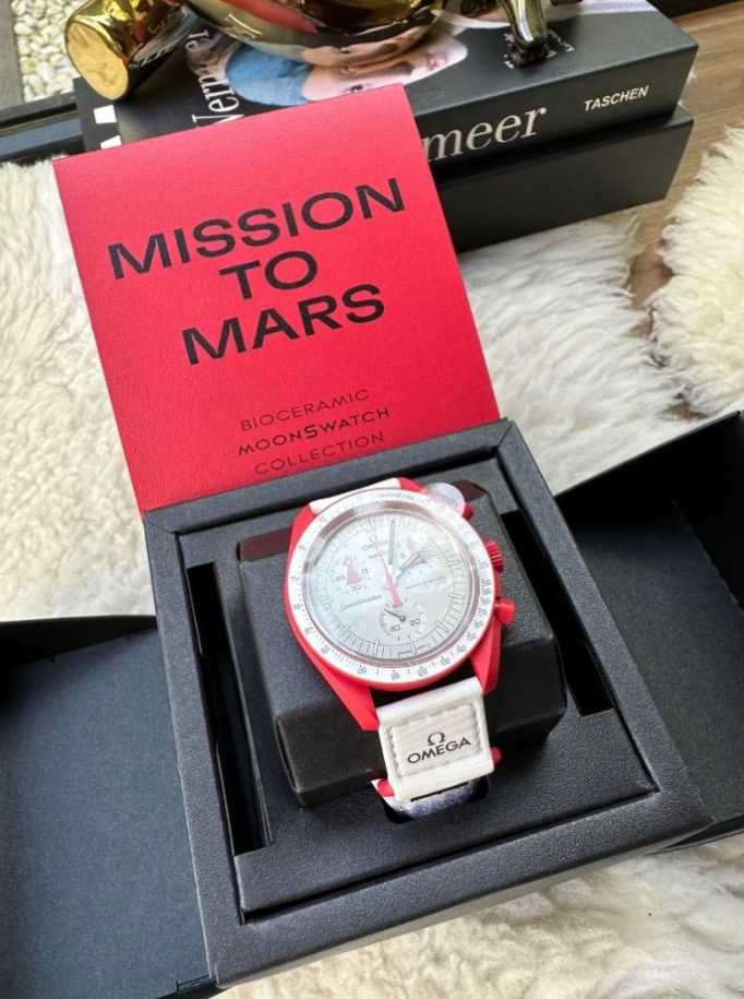 Moonswatch Swatch Omega Mars, Men's Fashion, Watches & Accessories ...