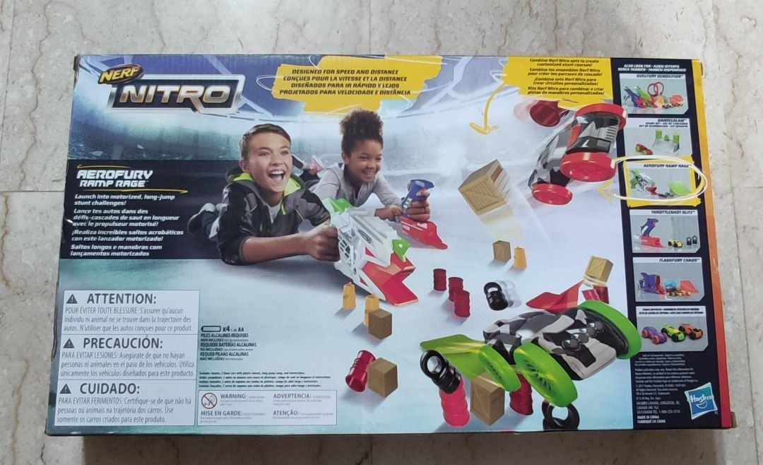 Nerf Nitro AeroFury Ramp Rage / Foam Car 3-pack, Hobbies & Toys, Toys ...