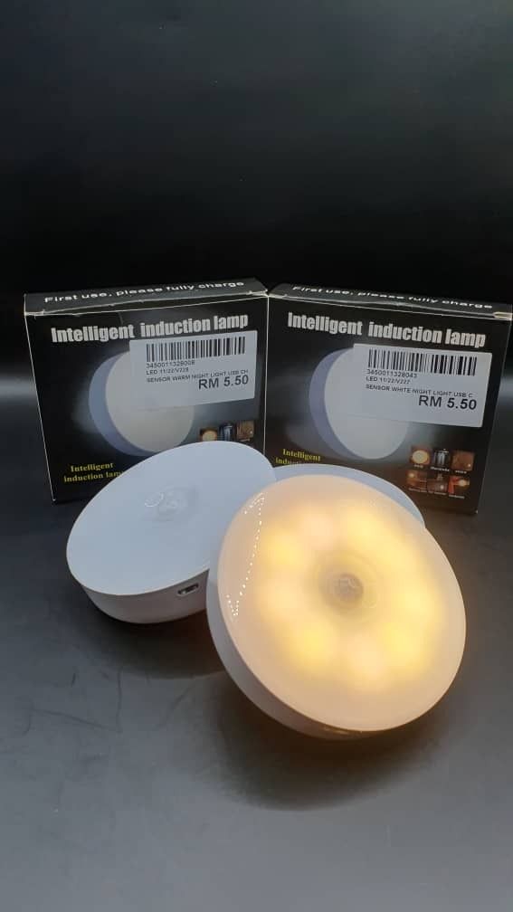 NEW!! LED Intelligent Induction Lamp Sensor White Night Light V227 ...