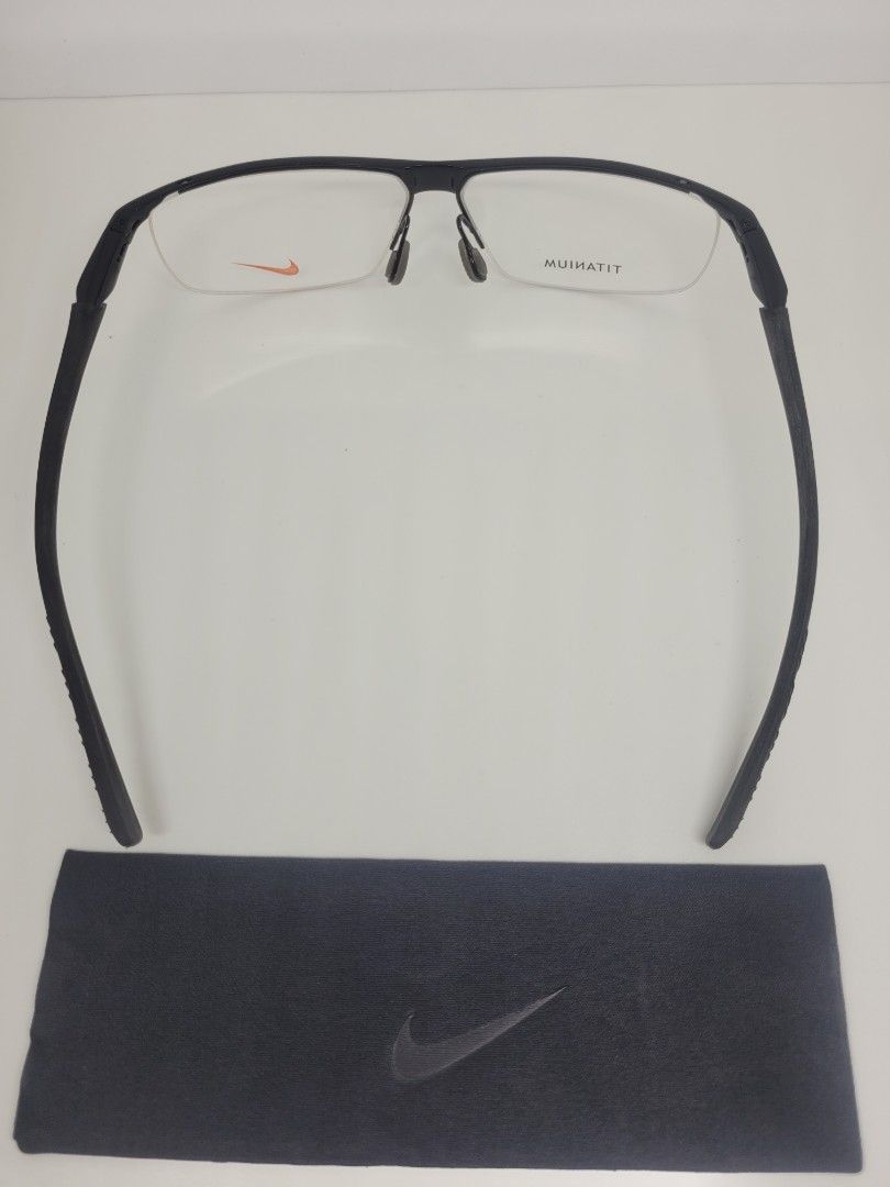 Nike Sport Titanium Half Frame Polish Black, Men's Fashion, Watches ...