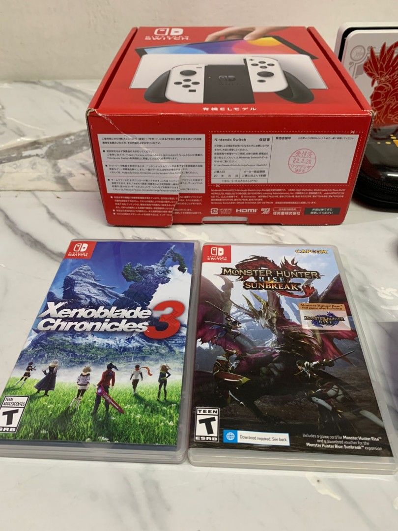 Nintendo Switch Oled with receipt 256gb rush, Video Gaming, Video Game ...