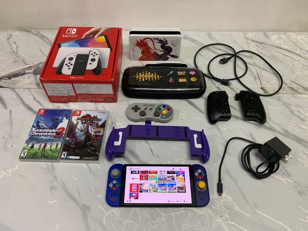 Nintendo Switch Oled with receipt 256gb rush, Video Gaming, Video Game ...