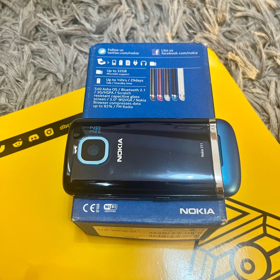Nokia Asha 311 Collectible Vintage Mobile Phone, Mobile Phones ...
