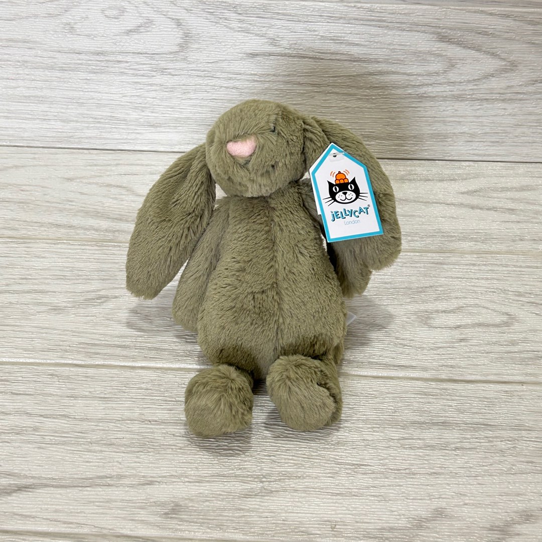 NWT Jellycat Small Bashful Fern Bunny, Hobbies & Toys, Toys & Games on ...
