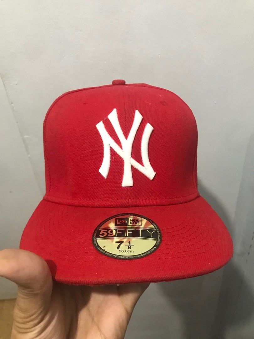NY Yankees Fitted Rep Cap, Men's Fashion, Watches & Accessories, Caps ...