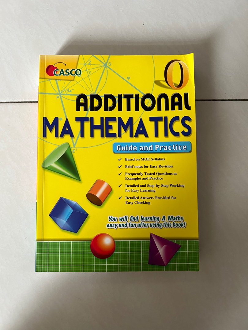 O Level Additional Mathematics Assessment Books, Hobbies & Toys, Books & Magazines, Assessment ...