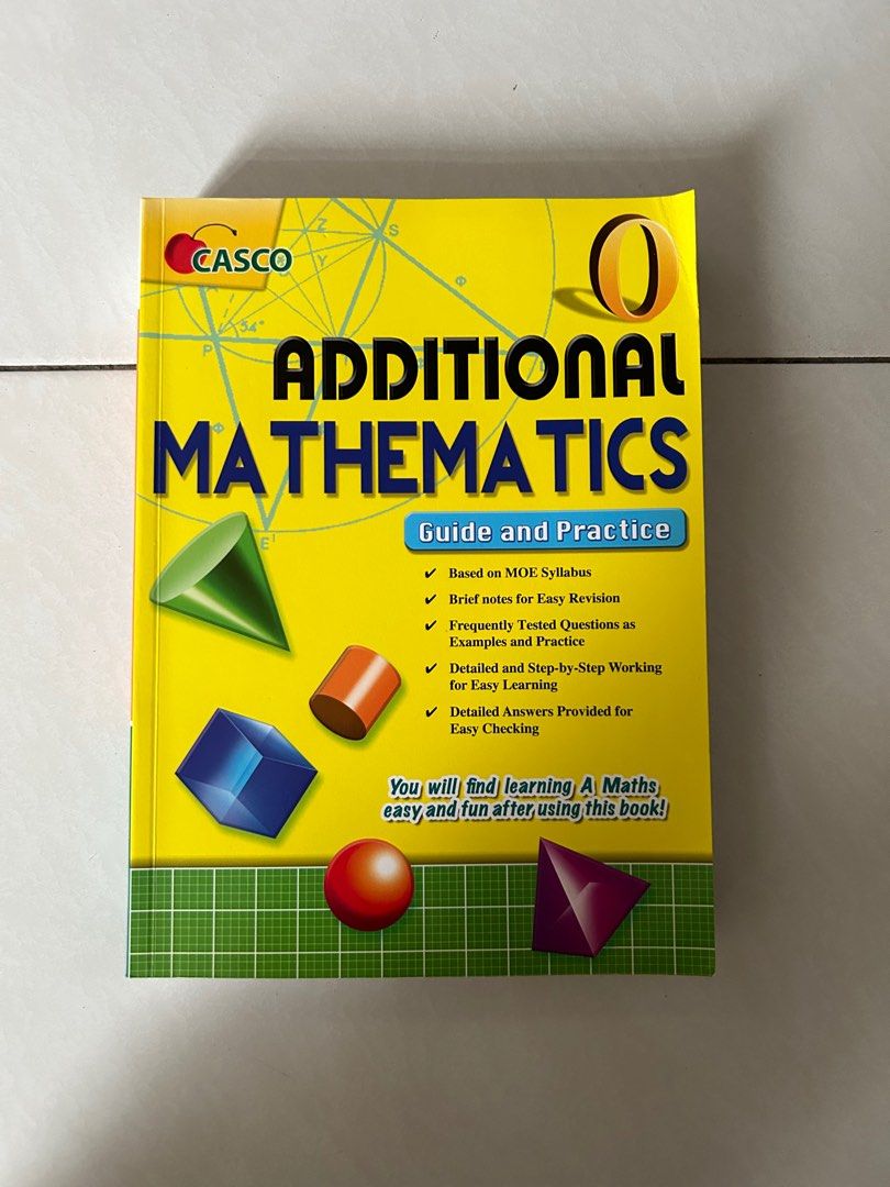 O Level Additional Mathematics Assessment Books, Hobbies & Toys, Books & Magazines, Assessment ...