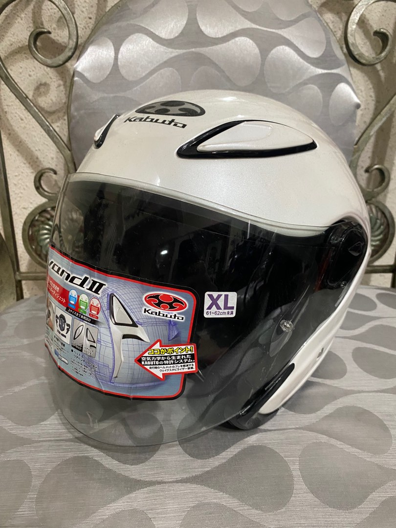 OGK Kabuto Avand 2 Pearl white, Motorcycles, Motorcycle Apparel on Carousell