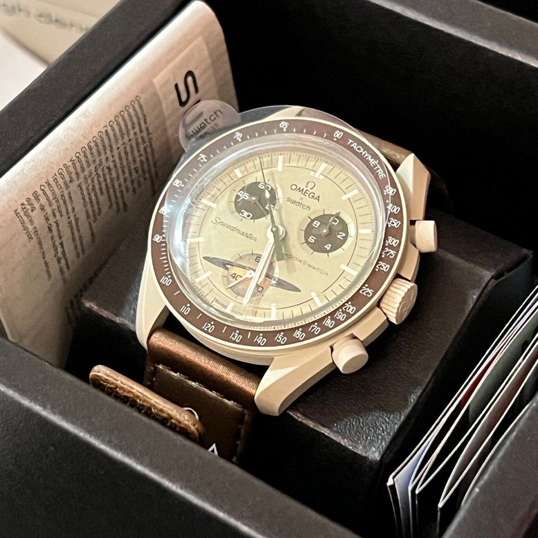 Omega swatch welcome to saturn, Luxury, Watches on Carousell