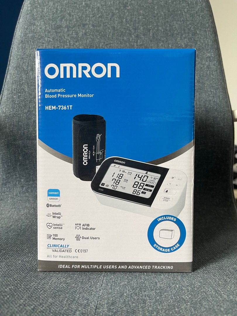 Omron Blood Pressure Monitor HEM-7361T, Health & Nutrition, Health ...