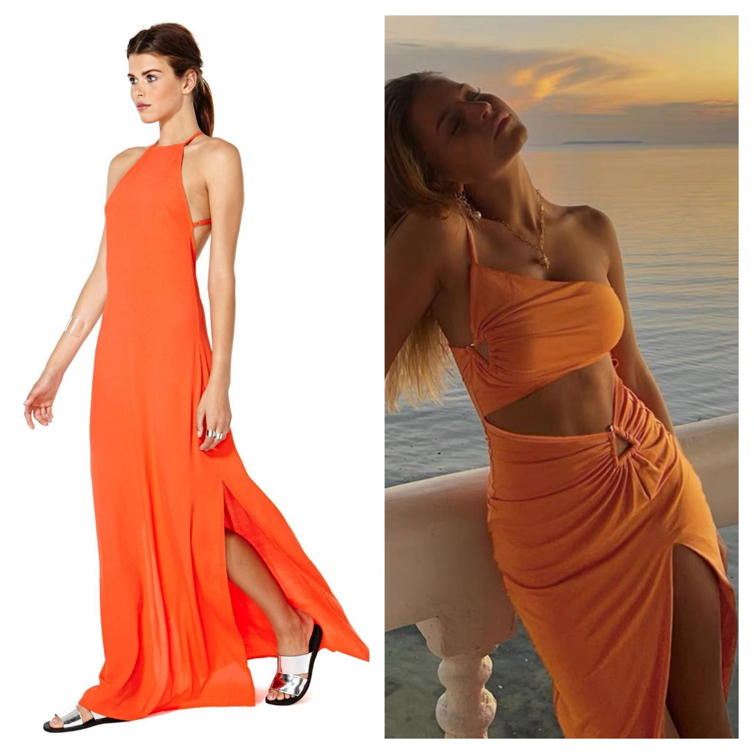 Orange Dresses, Women's Fashion, Dresses & Sets, Dresses on Carousell