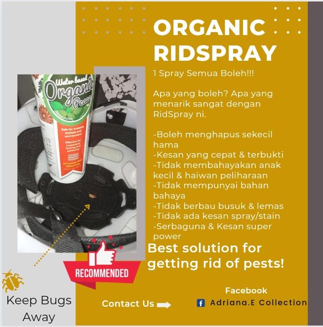 Organic Ridspray, Everything Else on Carousell