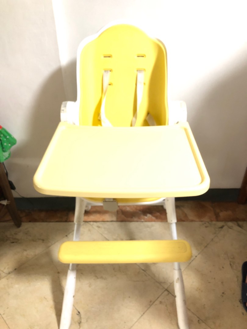 Oribel Cocoon Yellow High Chair, Babies & Kids, Nursing & Feeding, Baby ...