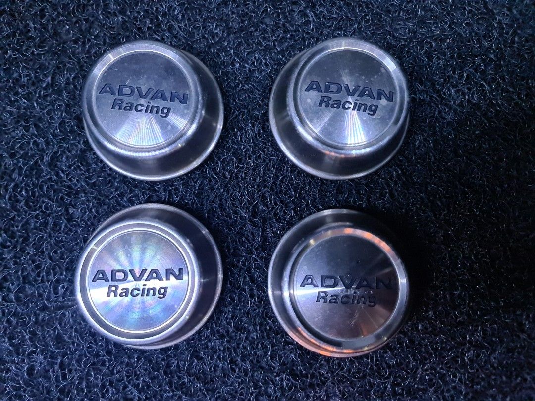 Original Advan Racing Wheel Caps, Car Accessories, Accessories on Carousell
