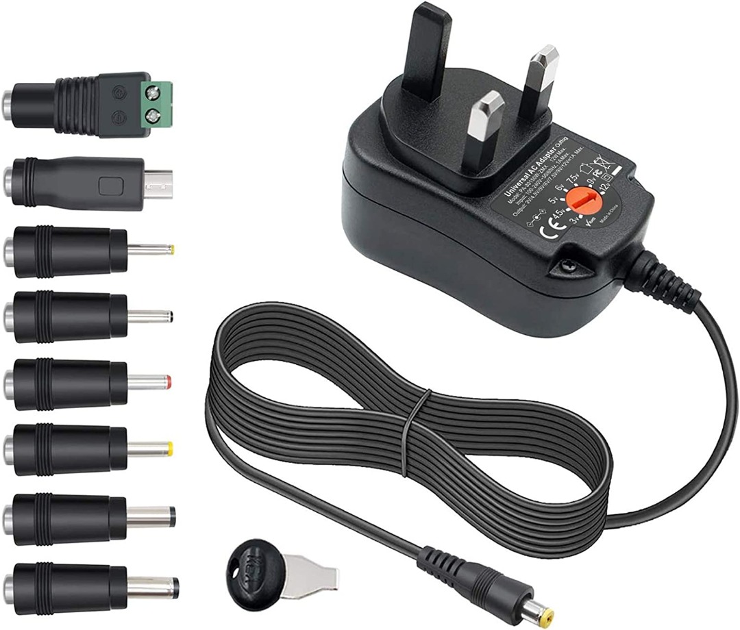 Outtag 12w 3-12v Power Supply Universal Charger 3v 4.5v 5v 6v 7.5v 9v ...