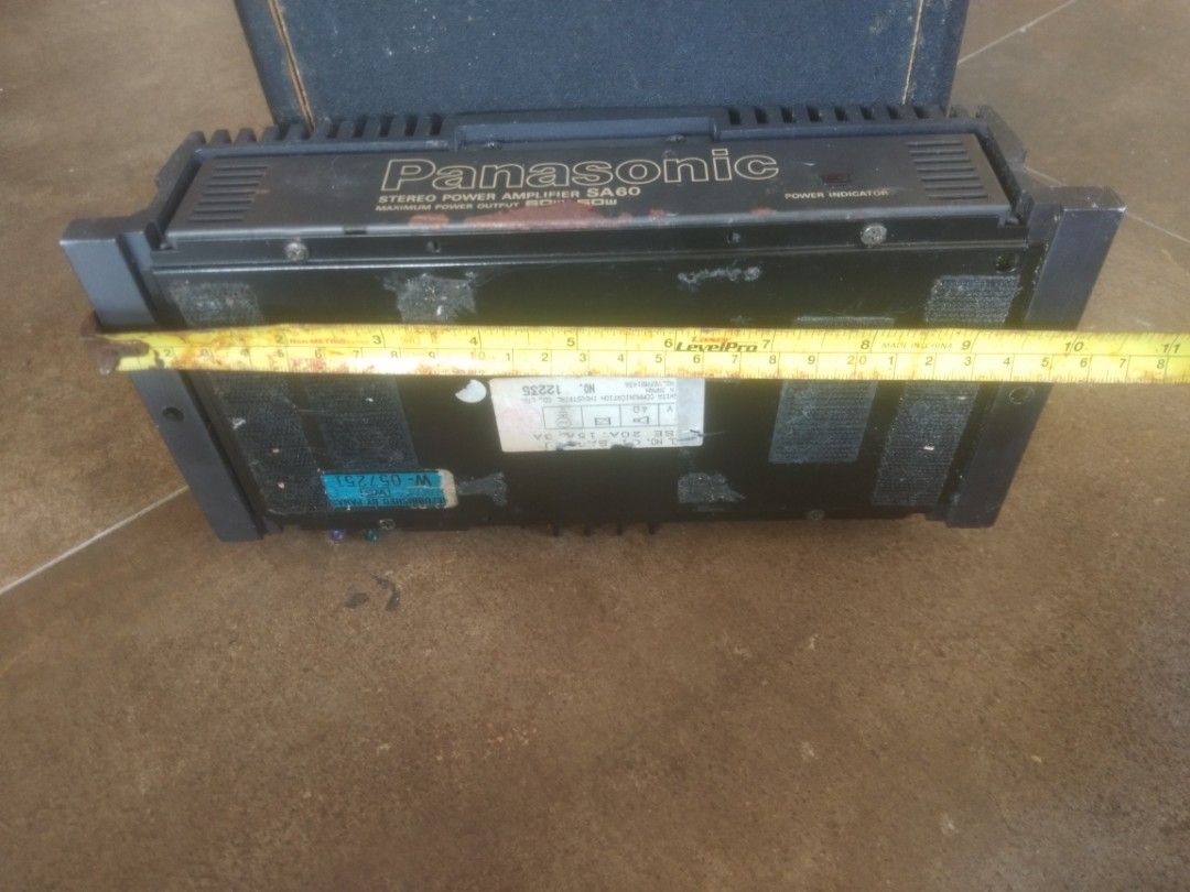 Panasonic Stereo Power Amplifier SA60 Maximum Power Output of 60W ...