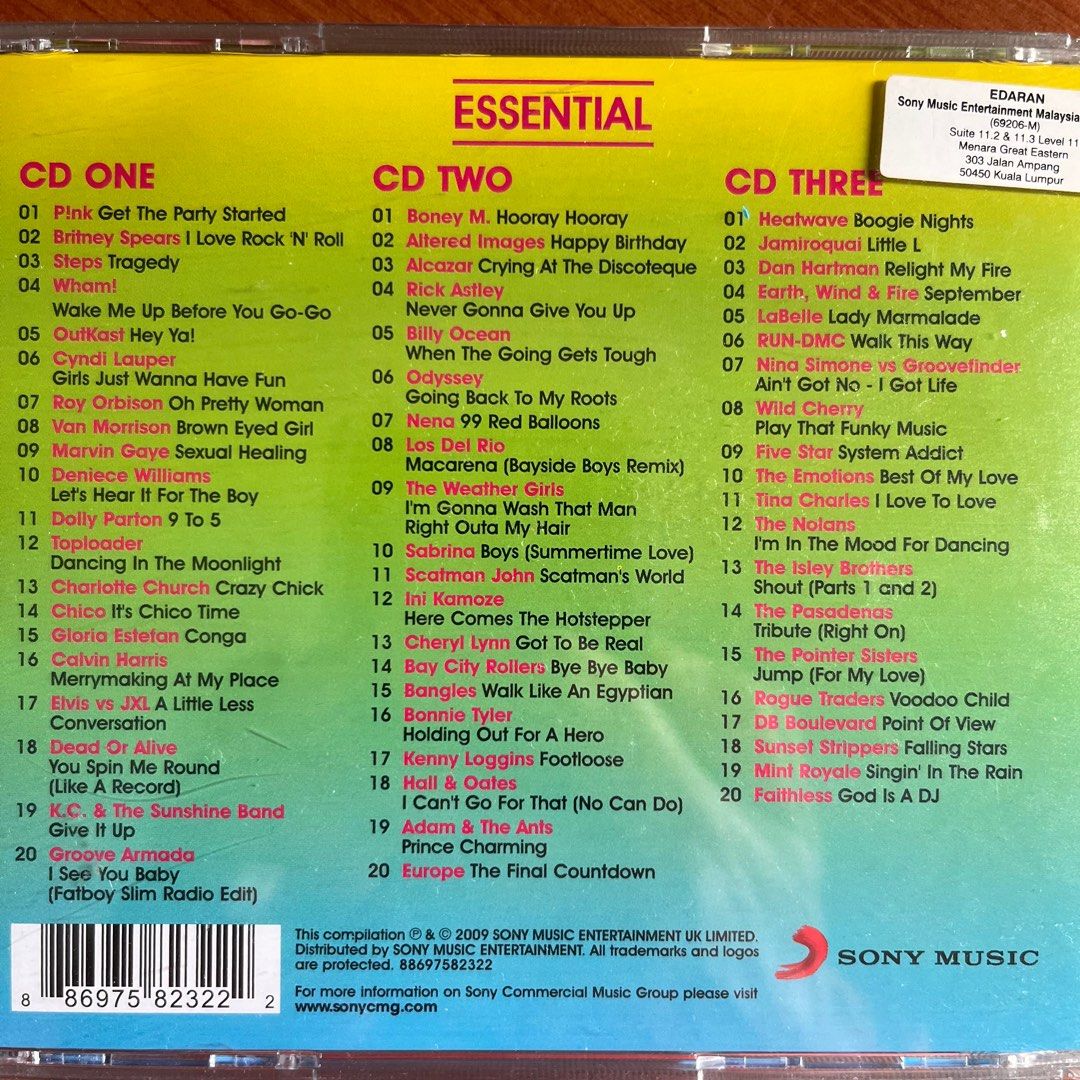 PARTY SONGS 3CD BOX SET, Hobbies & Toys, Music & Media, CDs & DVDs on ...