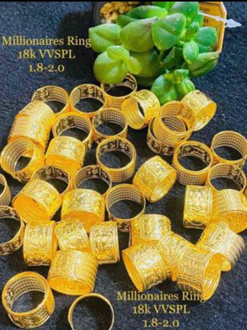 PAWNABLE - 18k Millionaires Ring - ONHAND, Men's Fashion, Watches ...